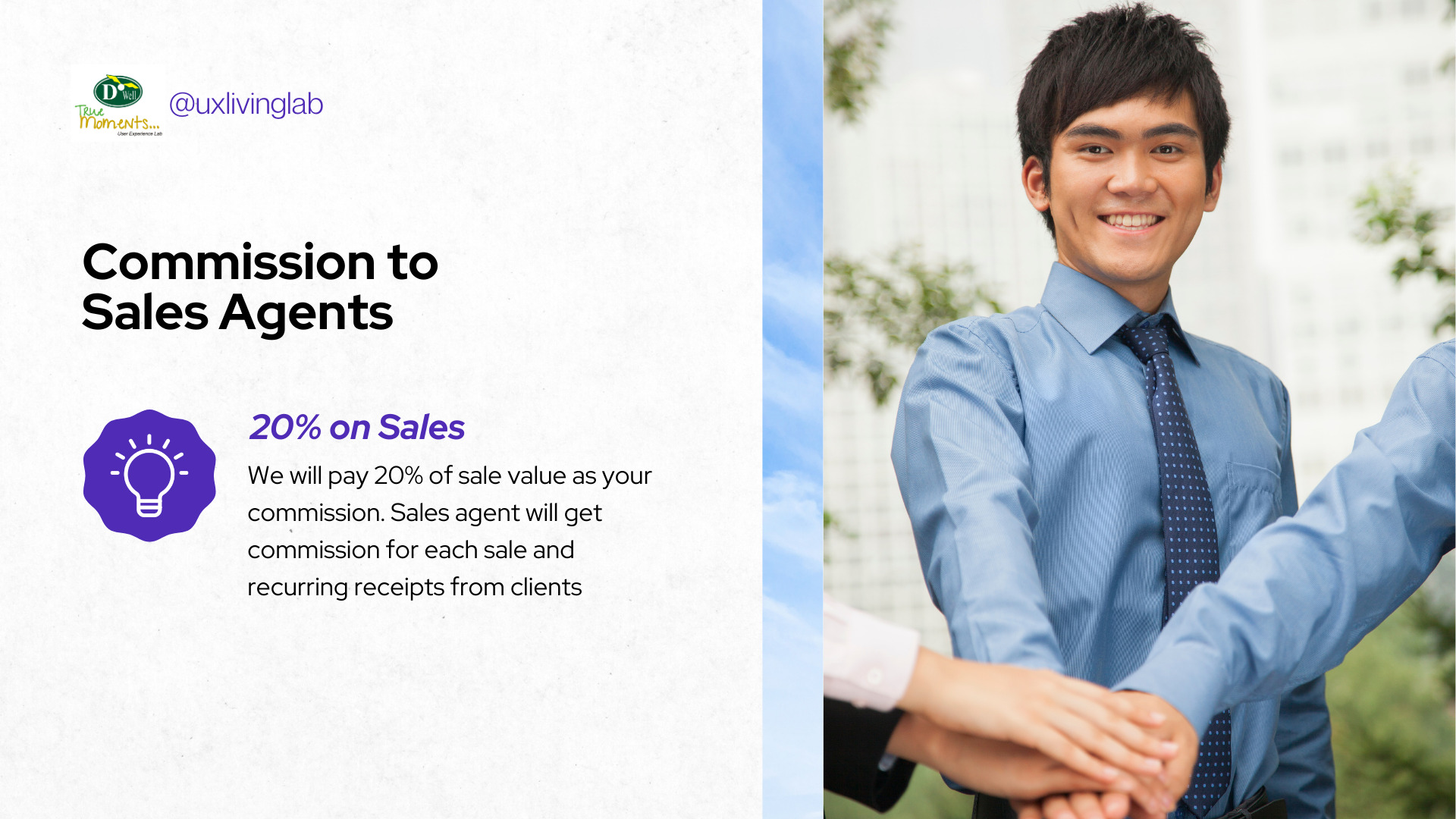 Software sales agent in DoWell UX Living Lab | Sales Agents UK Software sales agent in DoWell UX Living Lab | Sales Agents UK